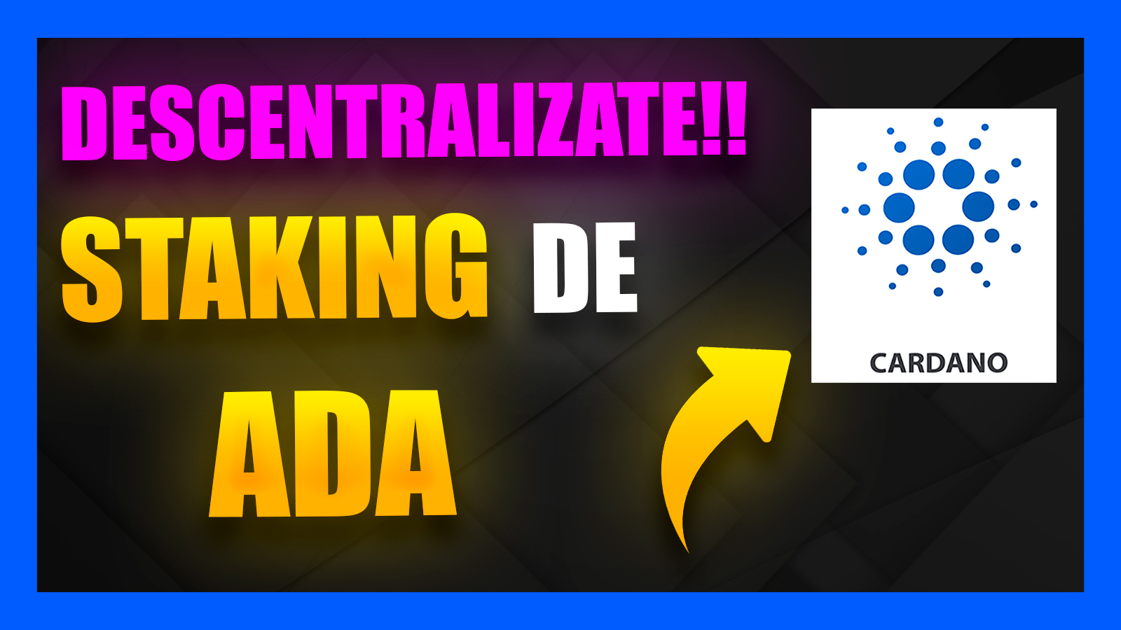 Cómo Hacer STAKING DESCENTRALIZADO de CARDANO (ADA)