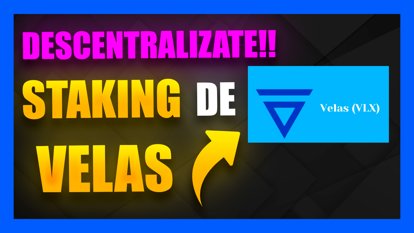 Cómo Hacer STAKING DESCENTRALIZADO de VELAS (VLX) 👉 Tutorial Paso a Paso